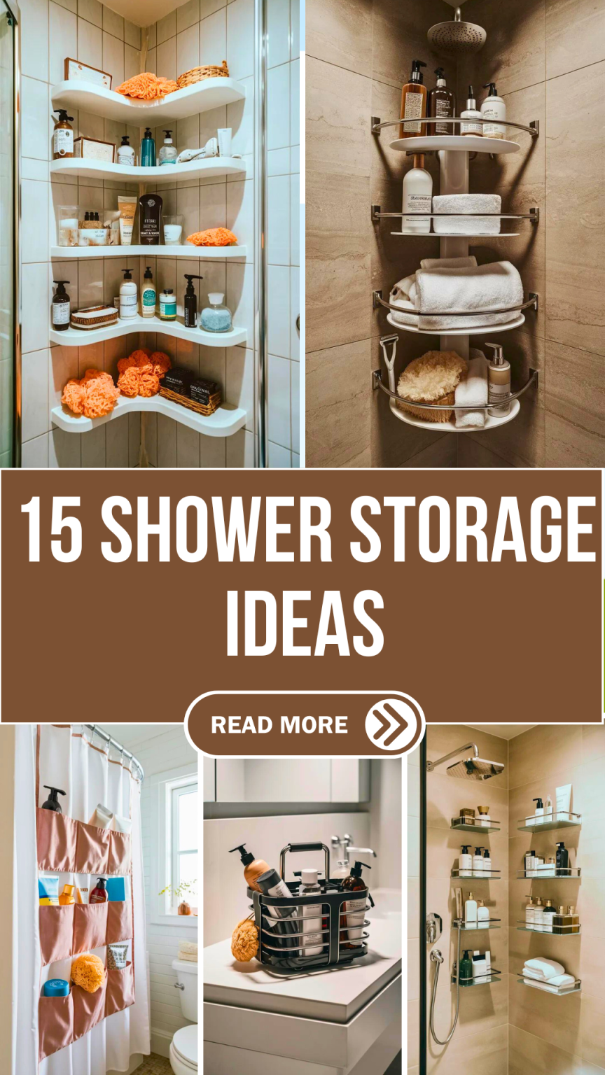 15 Clever Shower Storage Ideas – Your Motor Geek