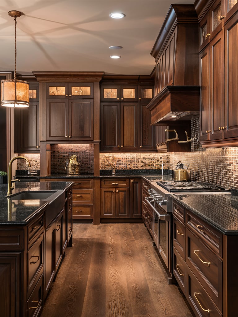 21 Dark Wood Kitchen Cabinets – Your Motor Geek